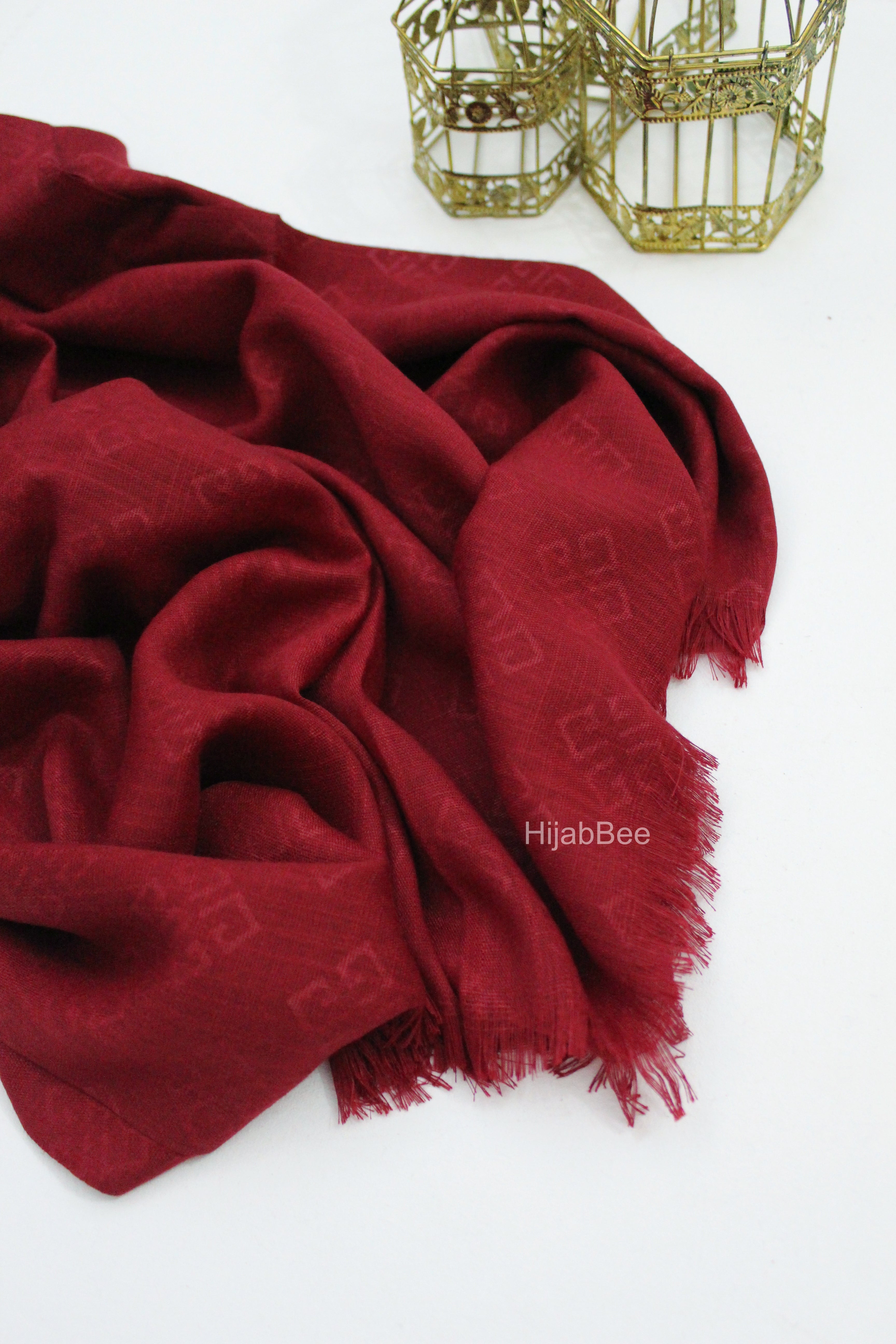 TEXTURED TURKISH - MAROON – HijabBee.pk