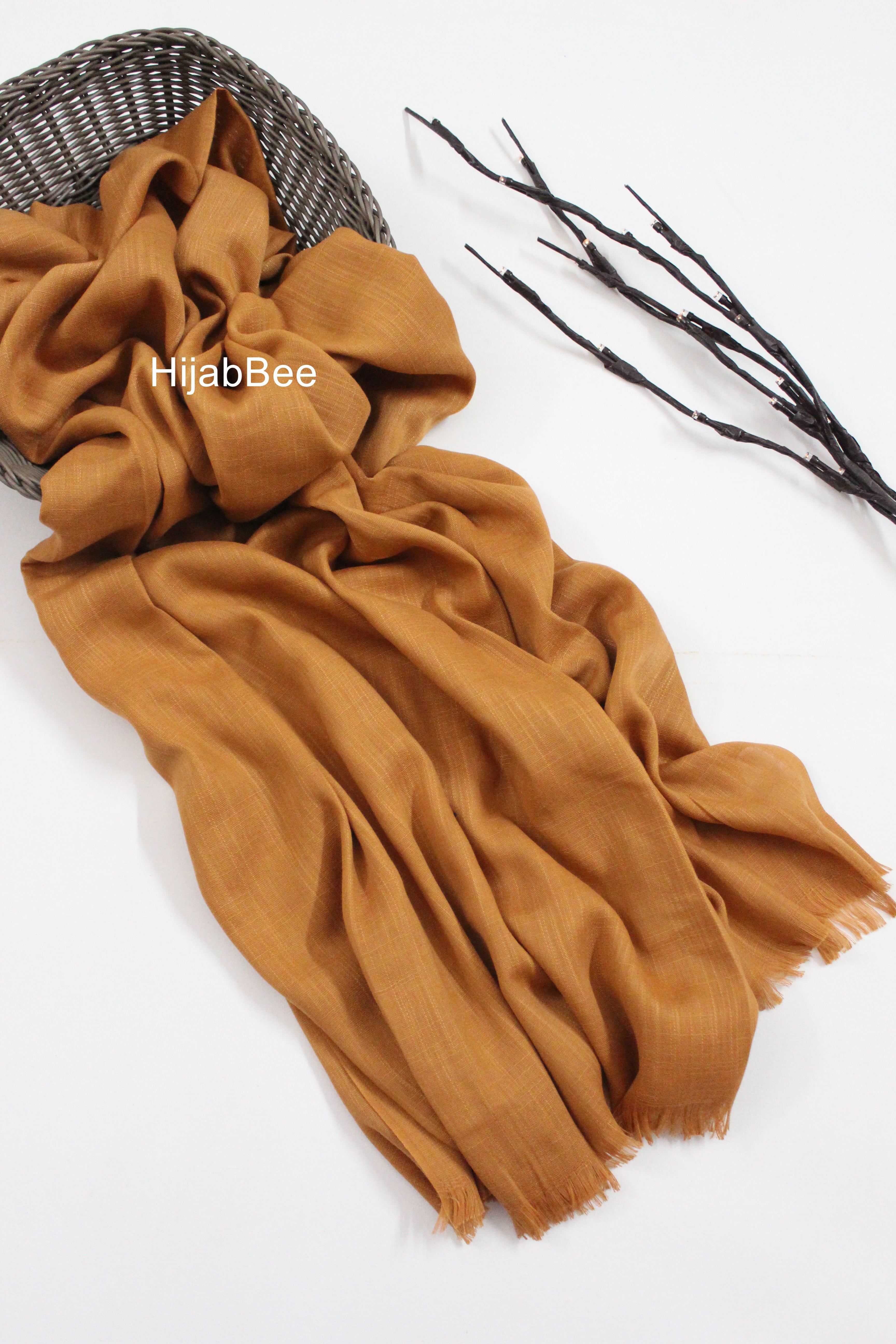 TURKISH LAWN (LARGE) - MOCHA – HijabBee.pk