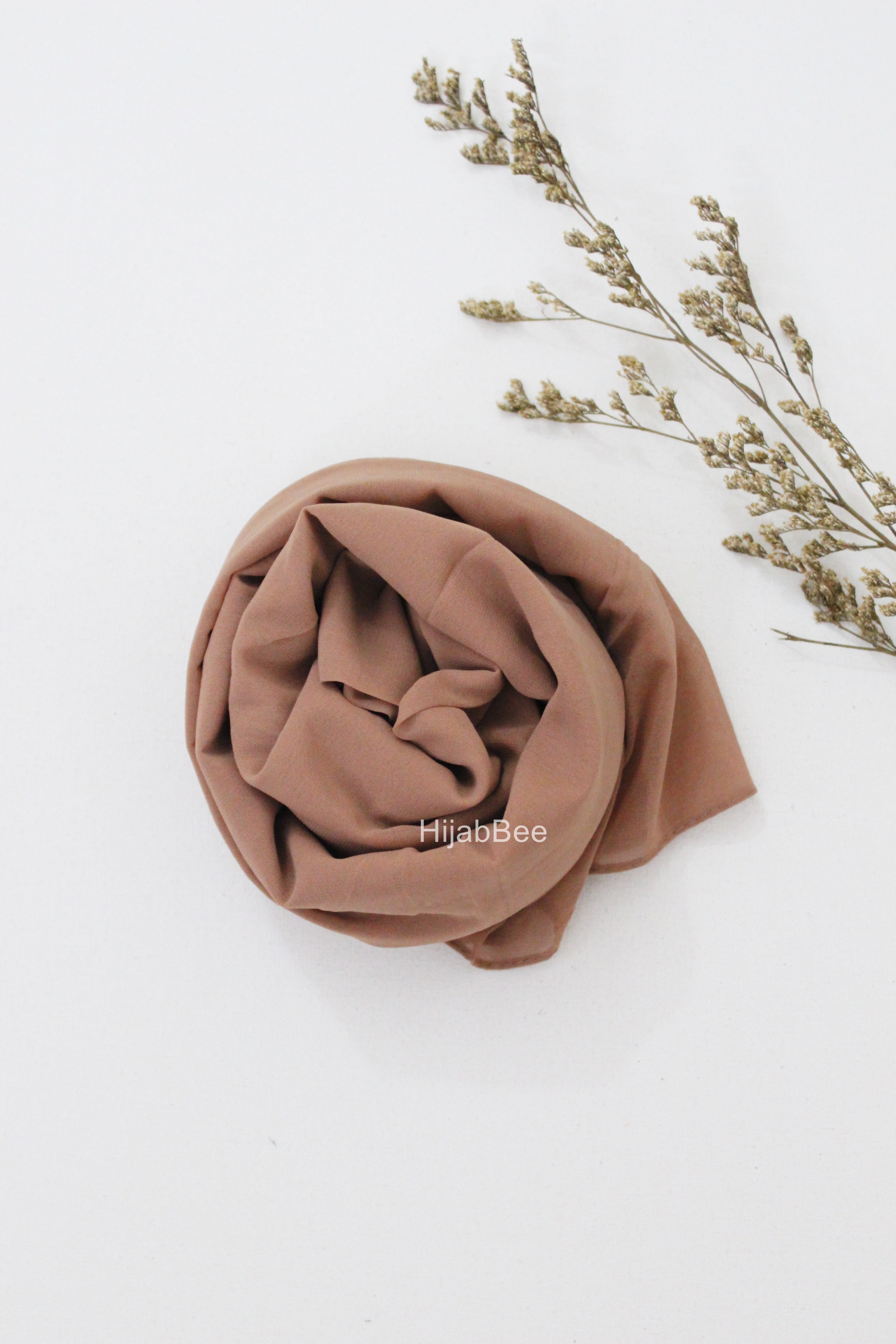 GEORGETTE - WARM TAN – HijabBee.pk